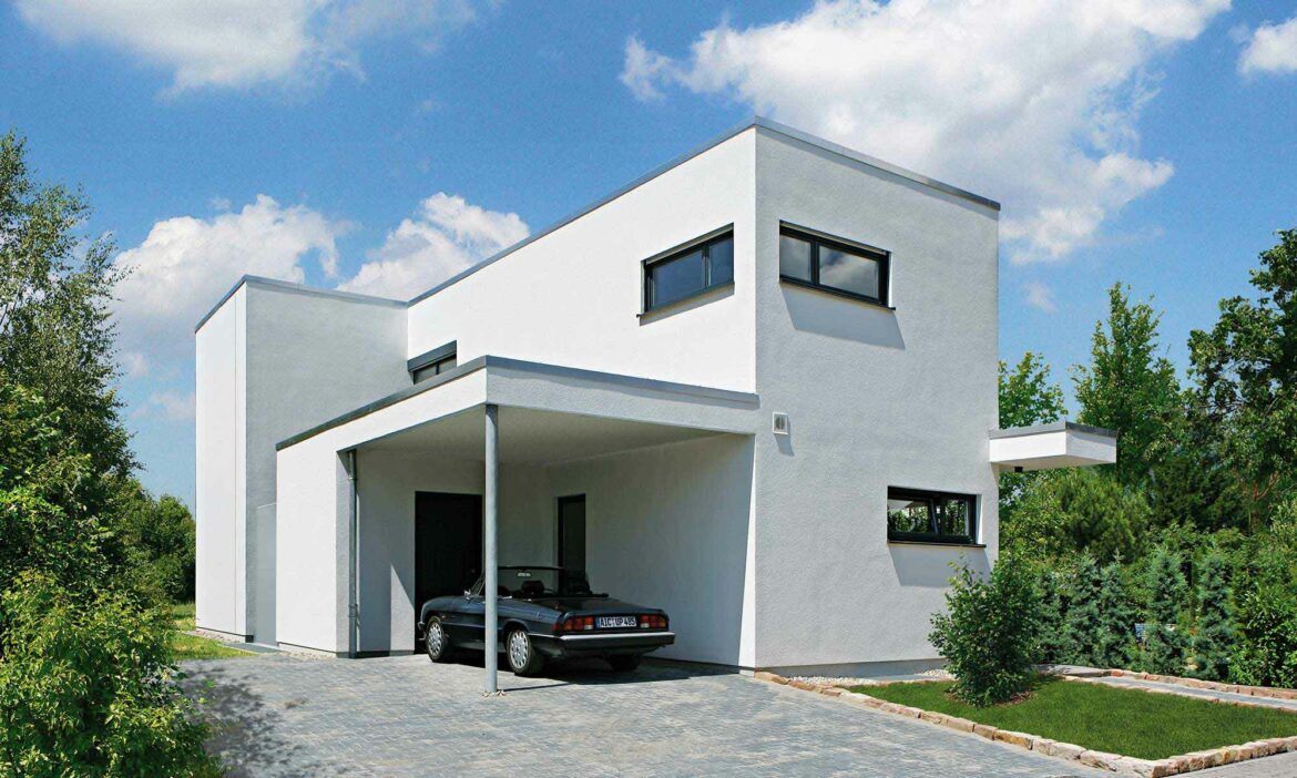 Haus Rauch - Fertighaus-weiss