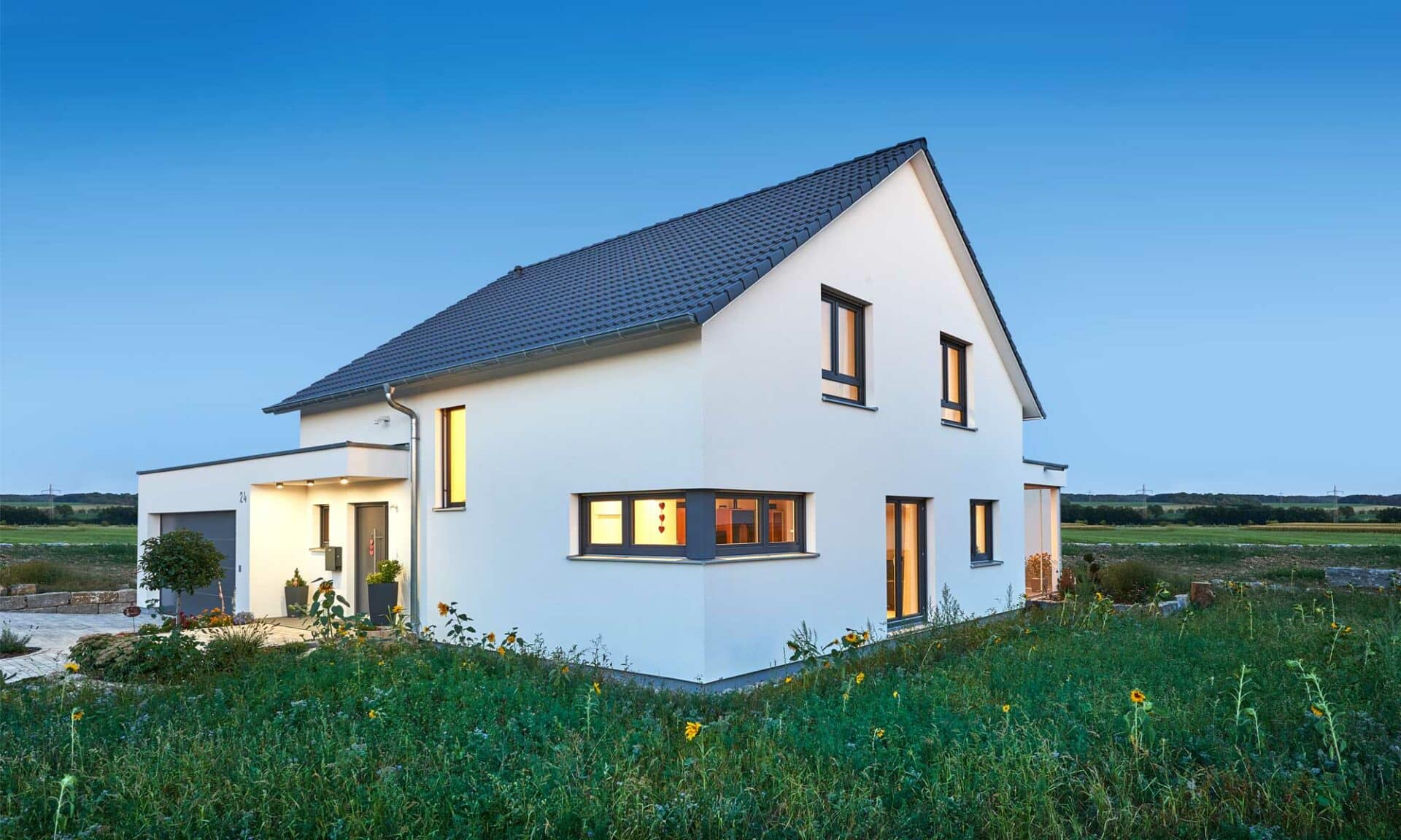 Haus Diehm - Fertighaus-weiss