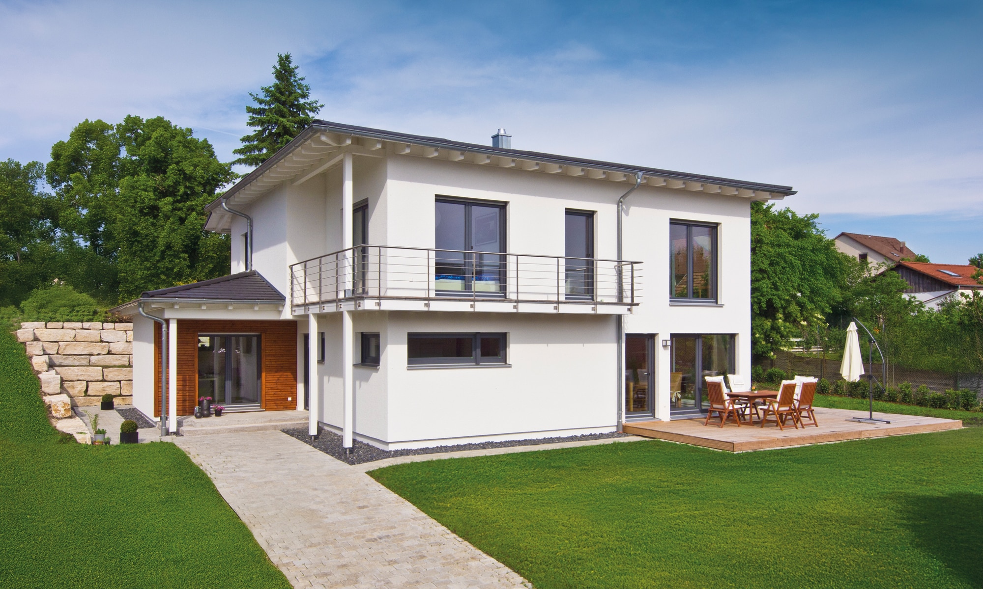 Haus Dunkelberger - Fertighaus-weiss